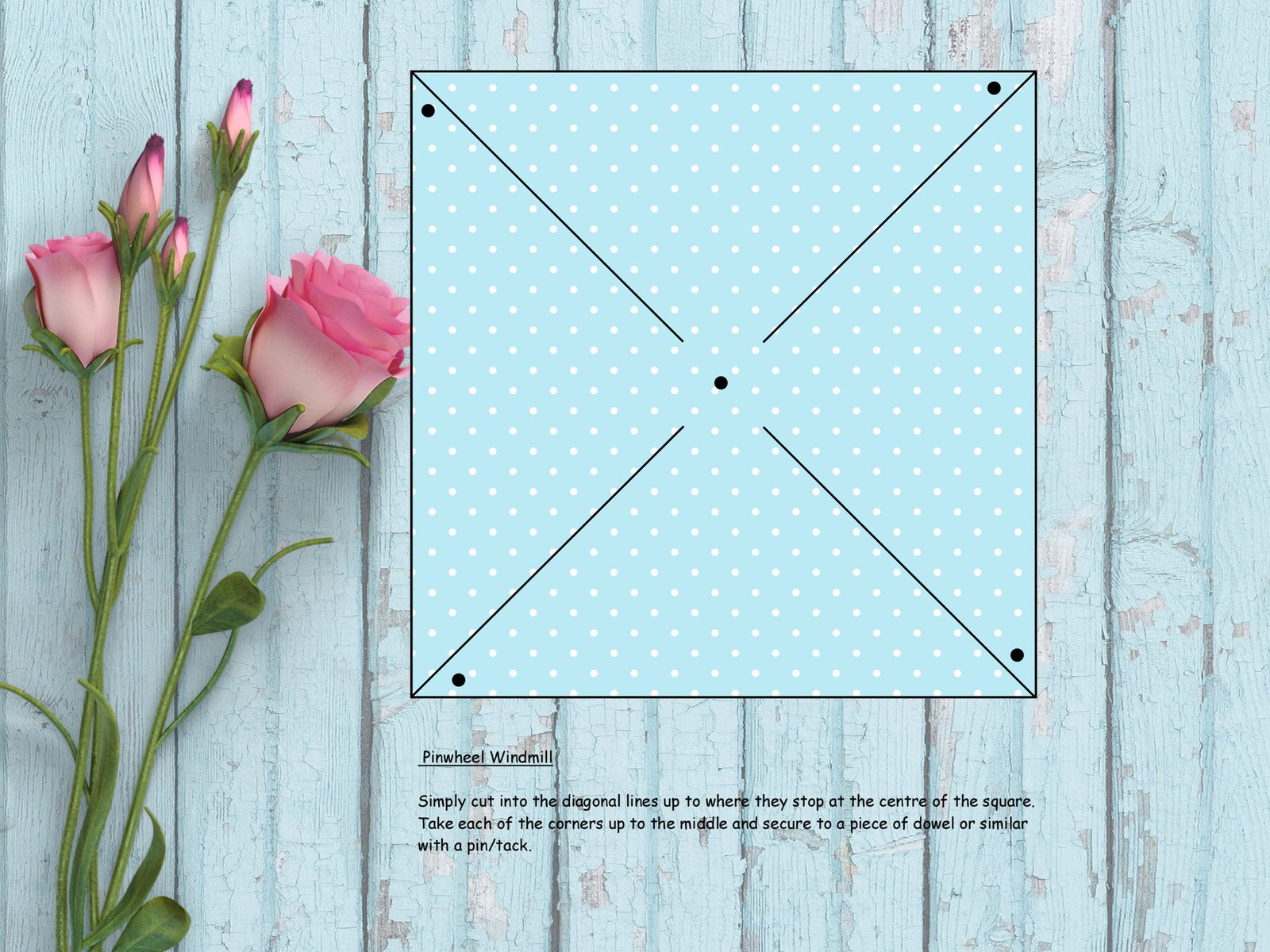 Light Blue Dots-Large Pinwheel - Its Your Party